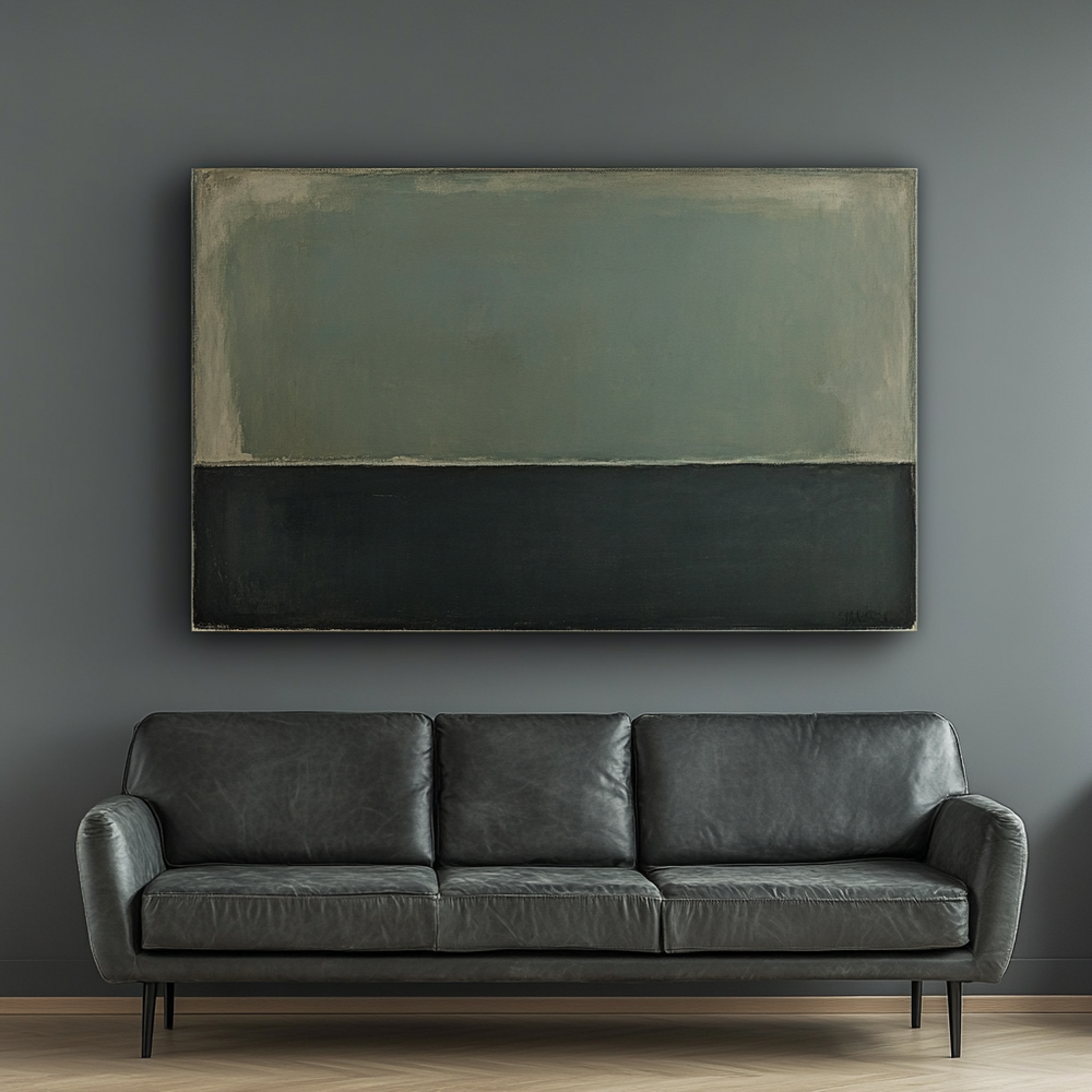 Quadro Two Blocks of Green Color - Mark Rothko - Neibac - Spedizione ...